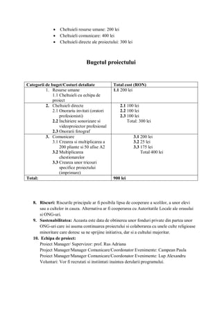 Propunere proiect | PDF