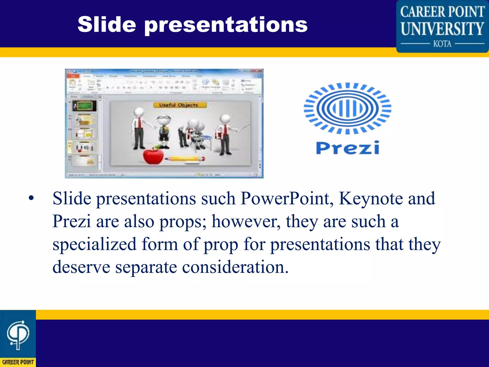 Prop up your presentation | PPTX