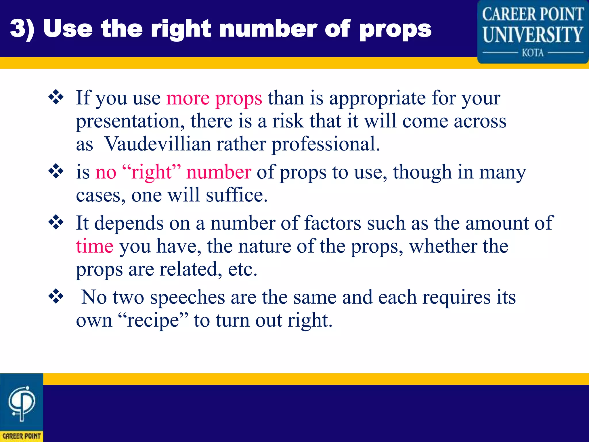 Prop up your presentation | PPTX