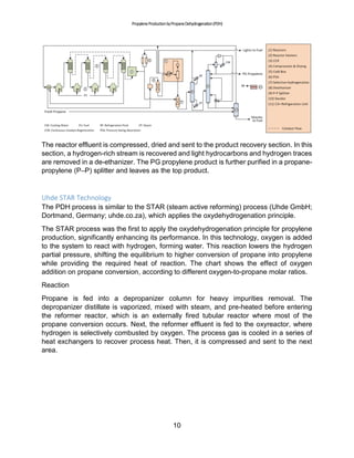 Propylene Production by Propane Dehydrogenation (PDH) | PDF