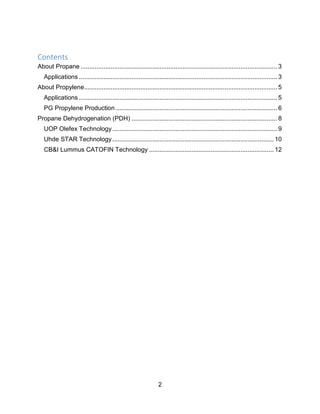 Propylene Production by Propane Dehydrogenation (PDH) | PDF