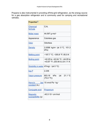 Propylene Production by Propane Dehydrogenation (PDH) | PDF