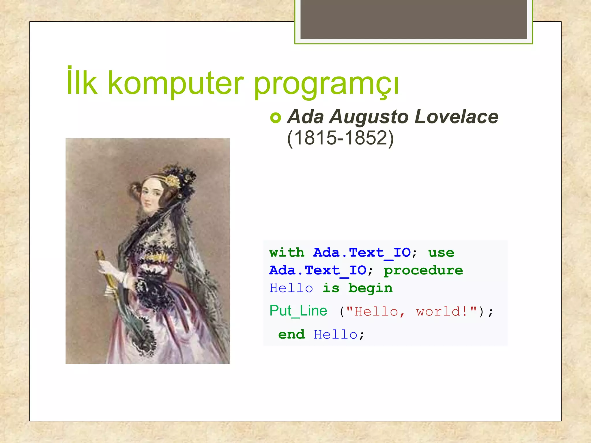 Proqramlasdirma dillerinin tesnifati | PPTX