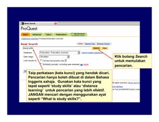 Proquest Education [MALAY] | PPT