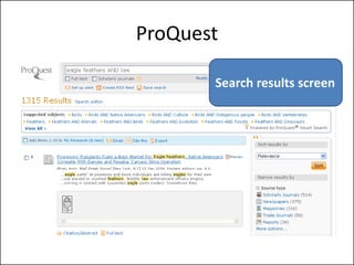 ProQuest Article Database | PDF