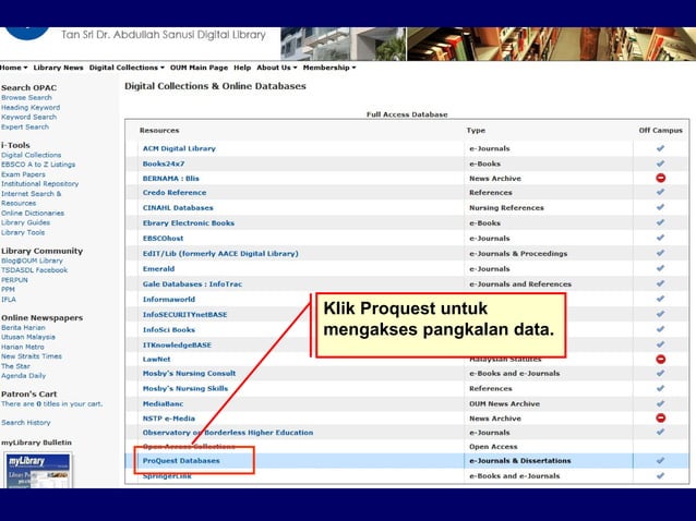 ProQuest Theses [MALAY] | PPT