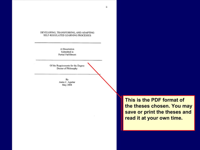 ProQuest Theses | PPT