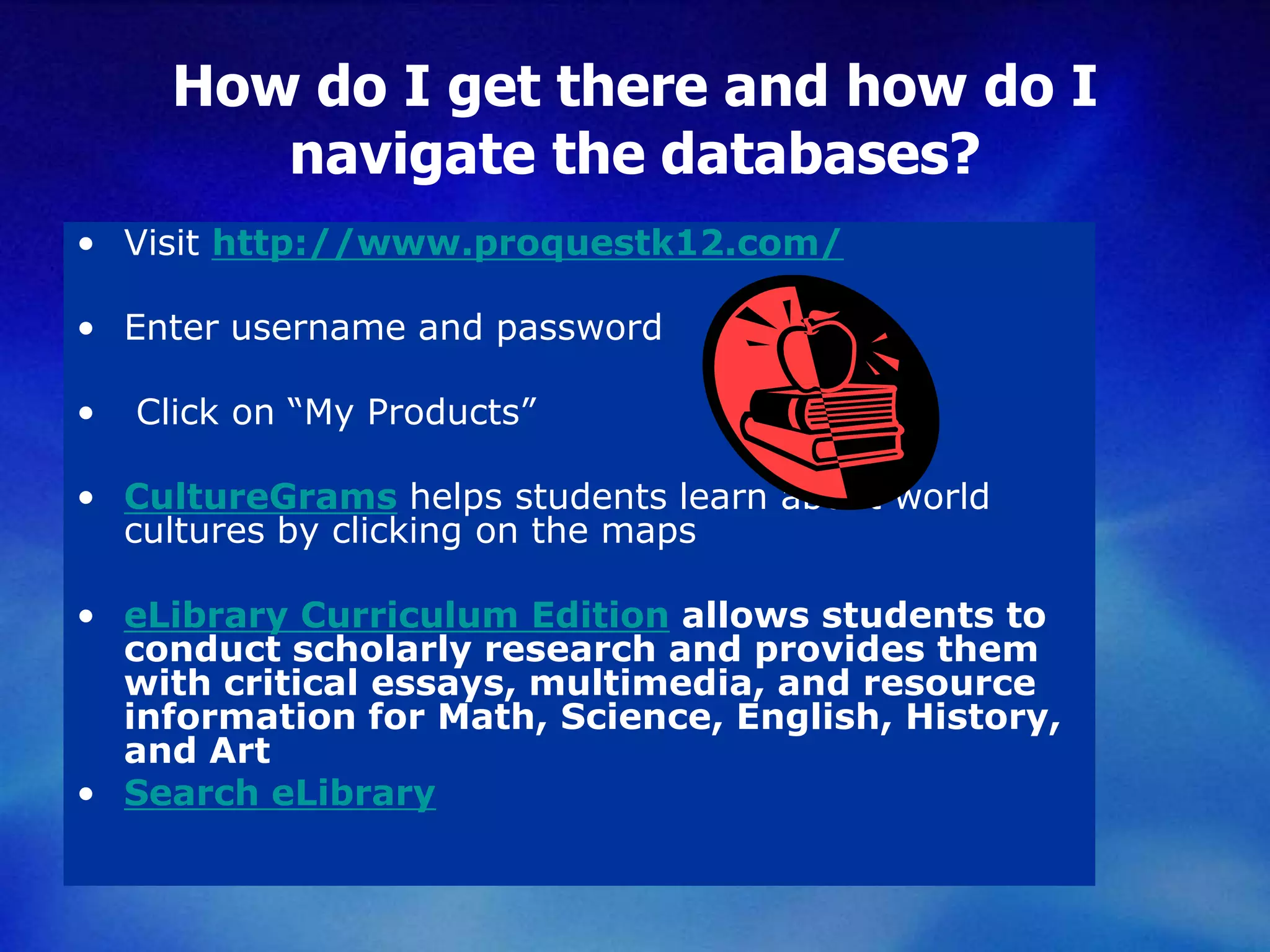 Pro Quest For Students And Teachers | PPTX