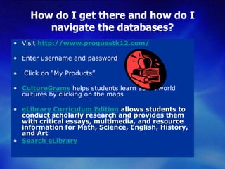 Pro Quest For Students And Teachers | PPTX