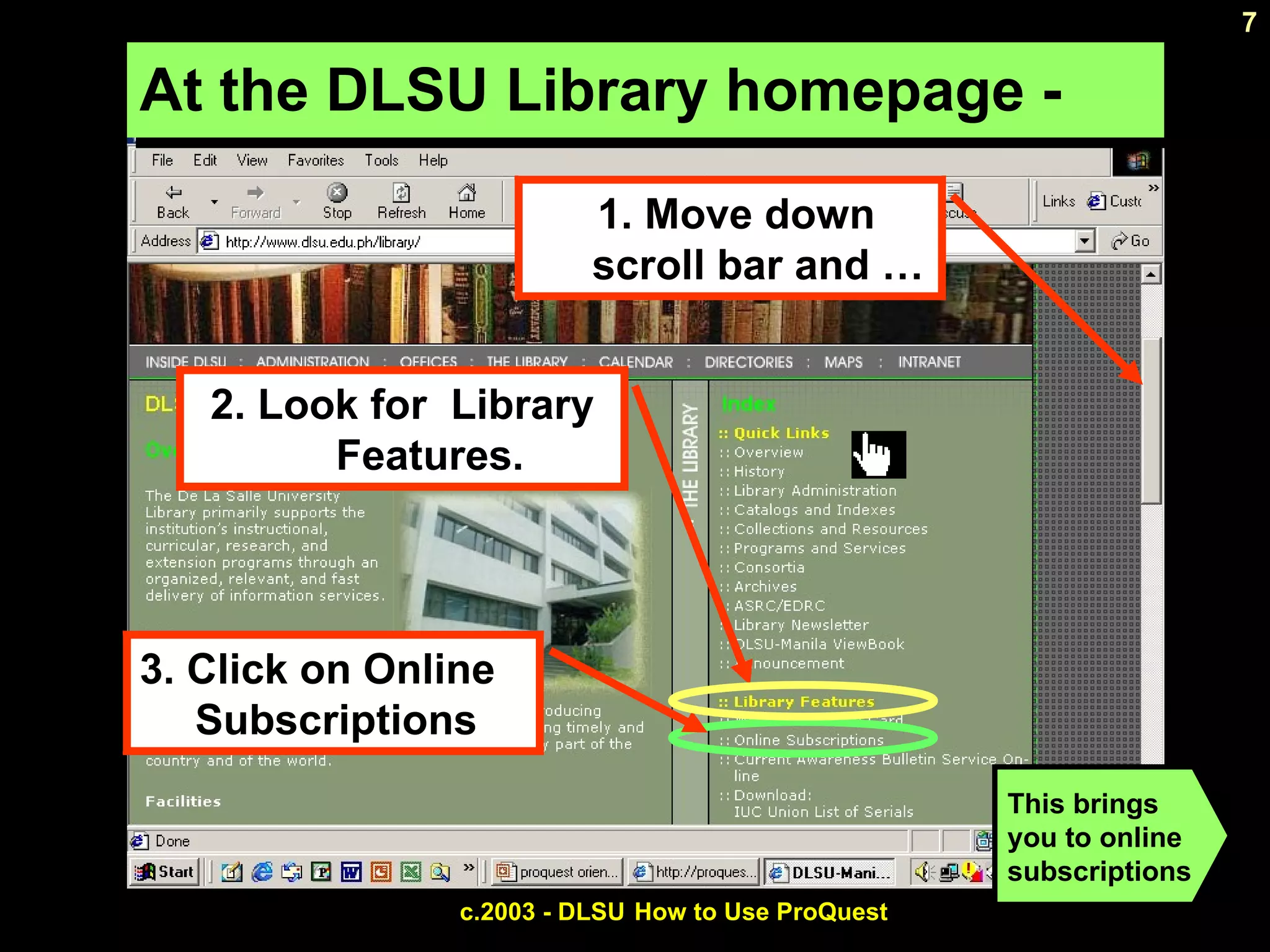 ProQuest Tutorial Revised | PPT