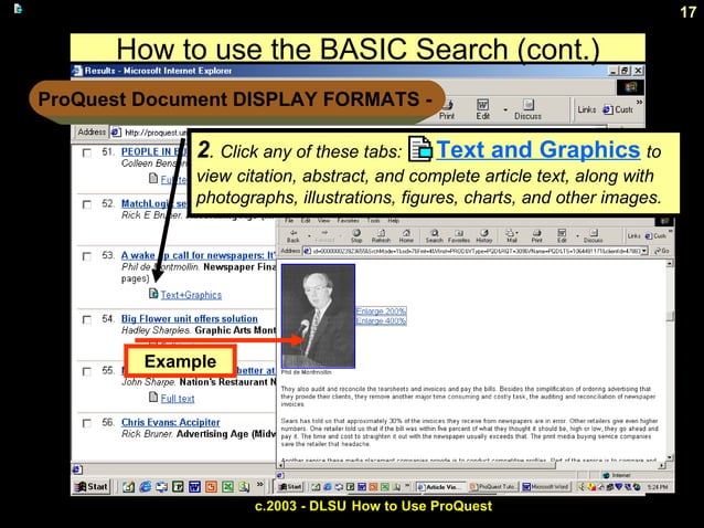 ProQuest Tutorial Revised | PPT