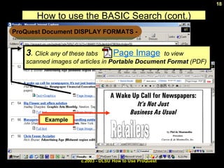 ProQuest Tutorial Revised | PPT