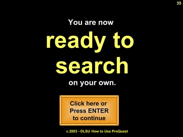 ProQuest Tutorial Revised | PPT