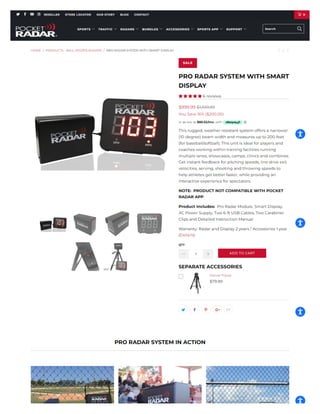 Pro Radar System with Smart Display - Pocket Radar | PDF