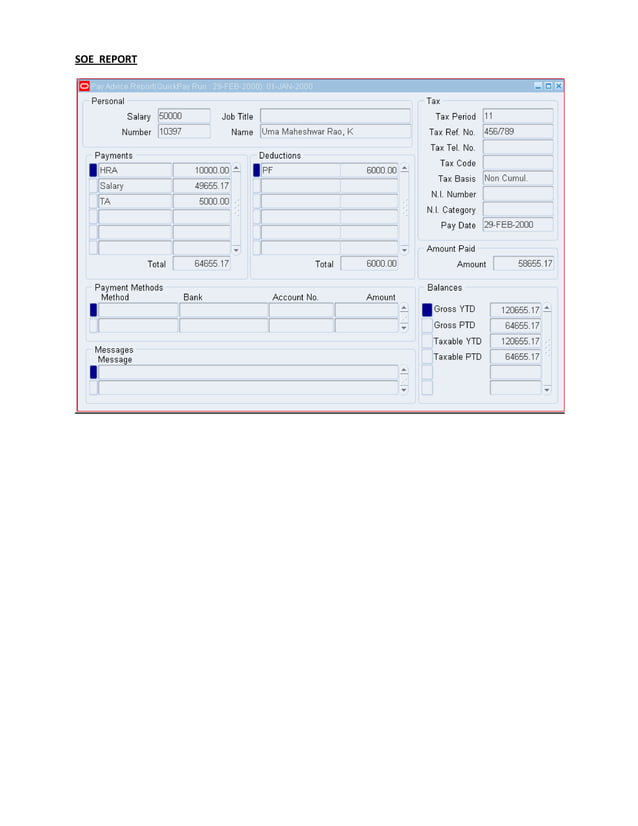 Oracle HRMS Proration | DOCX
