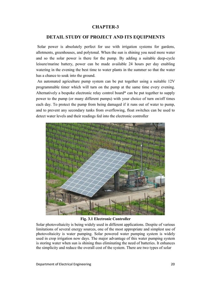 SOLAR POWER AUTO IRRIGATION SYSTEM | PDF