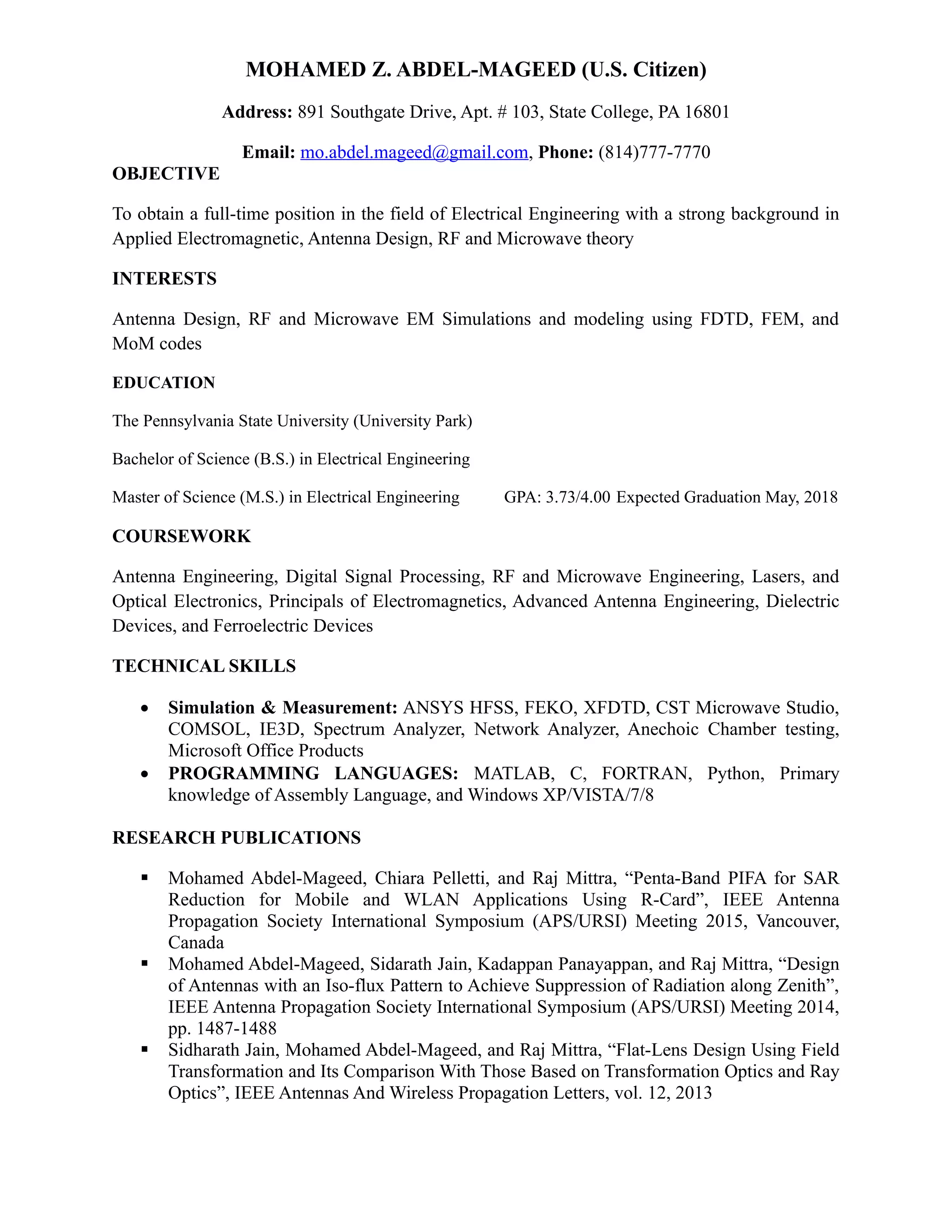 Pro Resume August_2017 | PDF