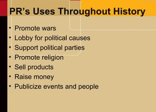 Origins of Public Relations | PPT