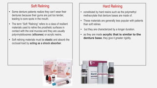 relining and rebasing | PPTX