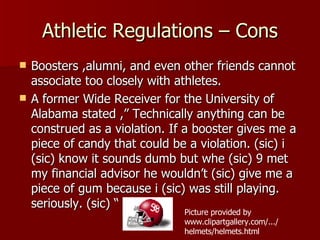 Pros And Cons Of Ncaa Regulations | PPT