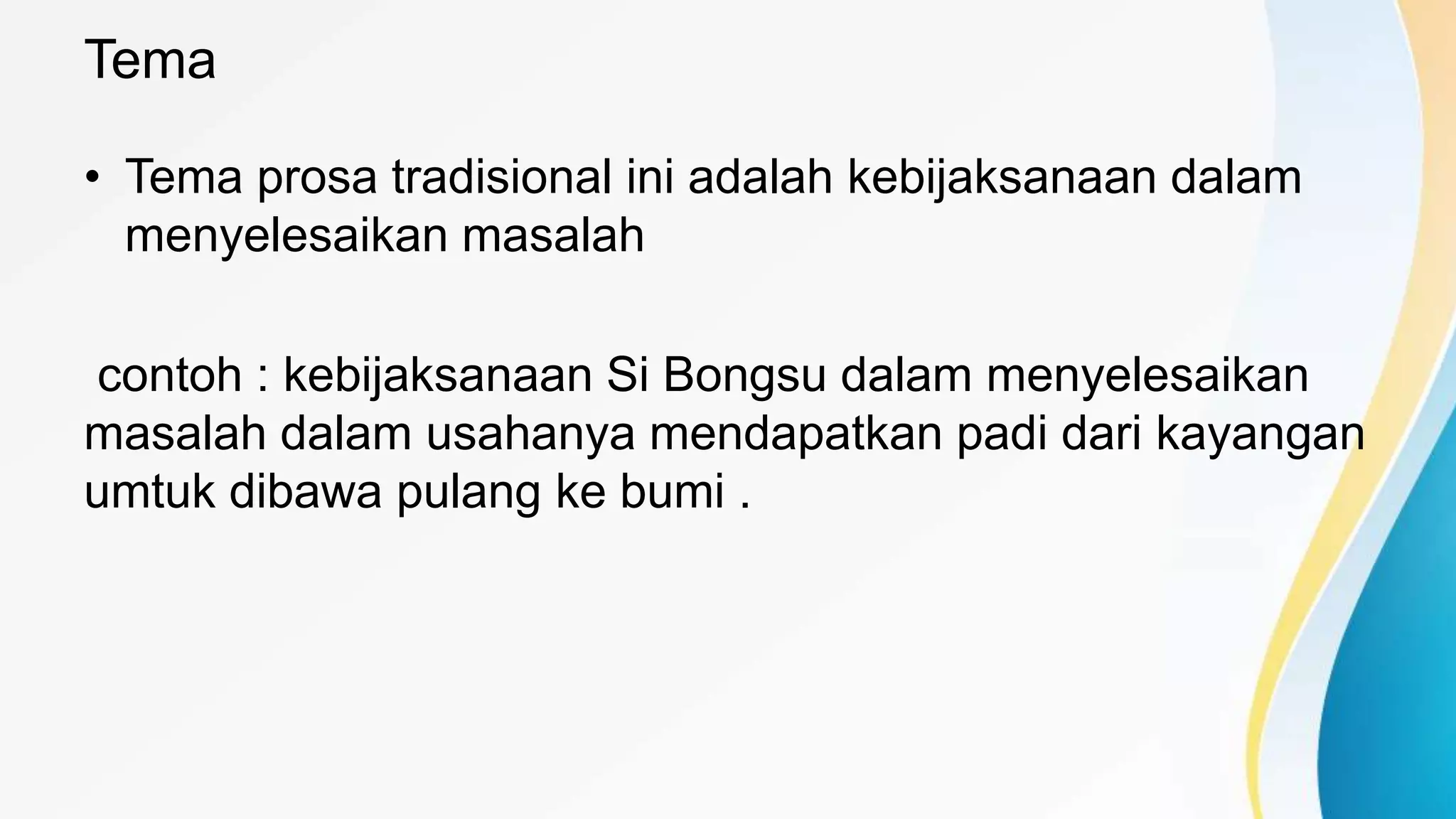 Prosa asal padi | PPTX