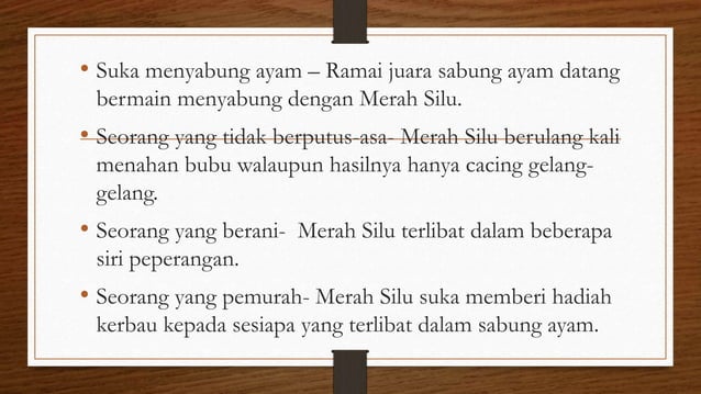 Prosa klasik merah silu | PPT