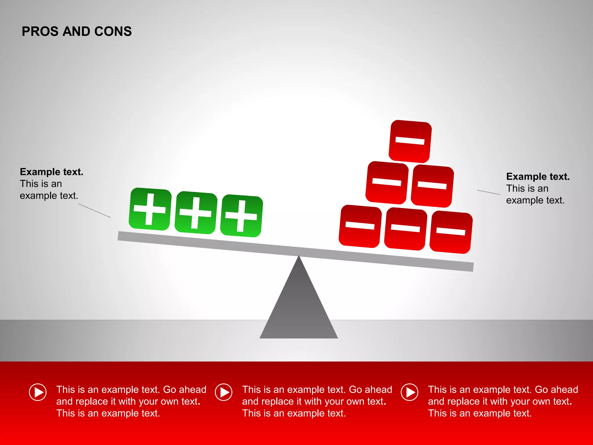Pros and Cons Evaluation Charts | PPT