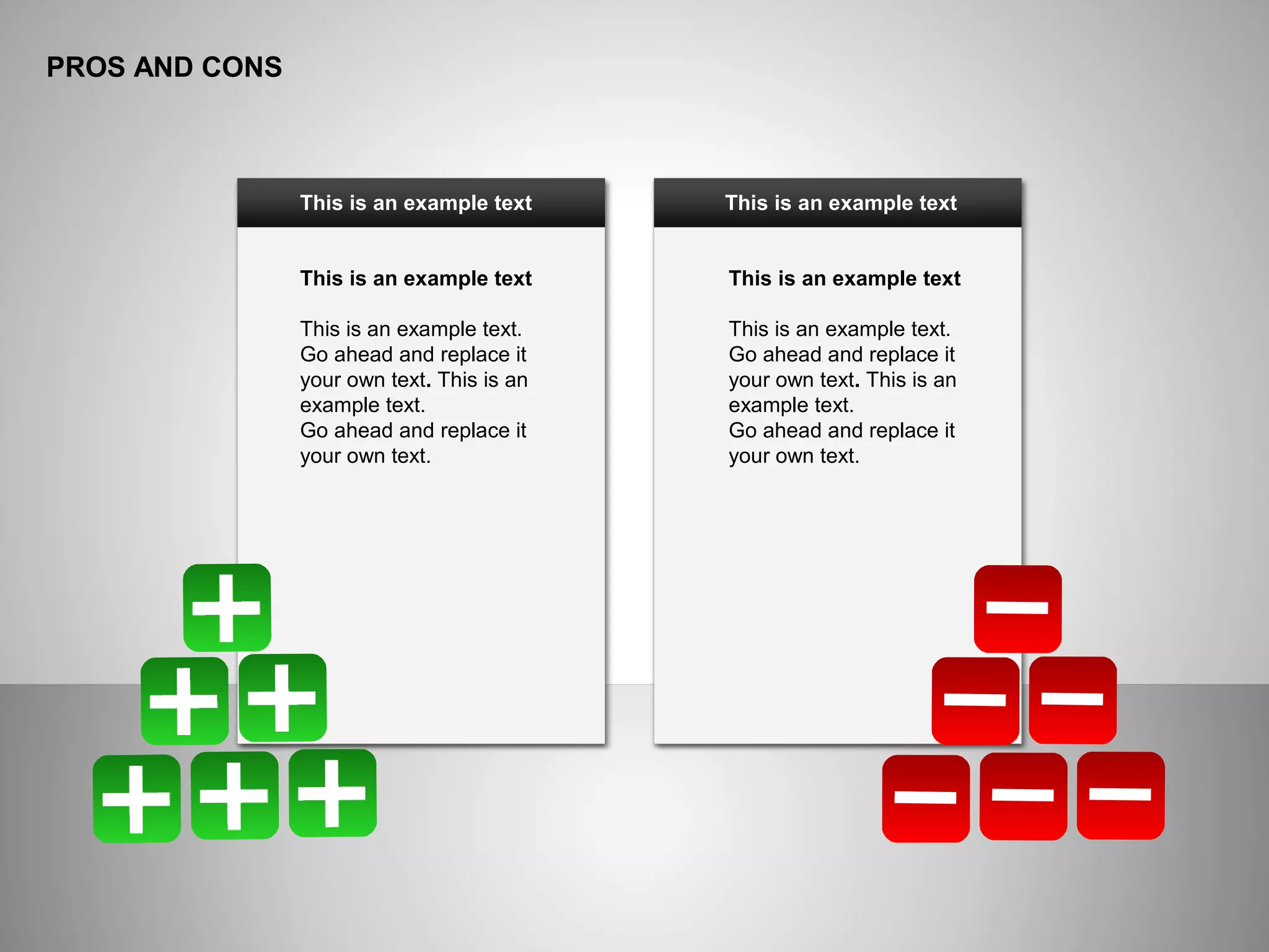 Pros and Cons Evaluation Charts | PPT