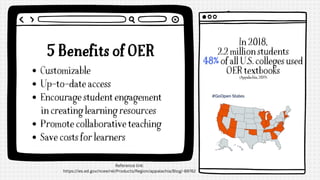 Benefits and Challenges of Using Open Educational Resources OER | PDF