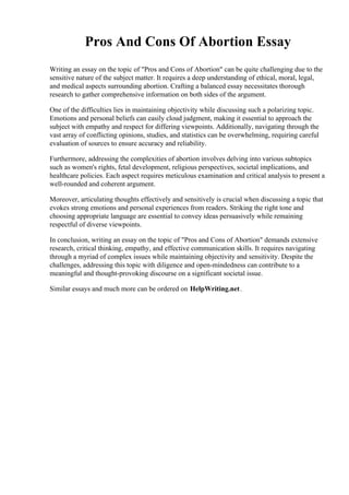 Pros And Cons Of Abortion Essay.pdf