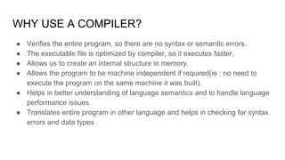 Pros and cons of c as a compiler language | PPT