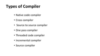 Pros and cons of c as a compiler language | PPT