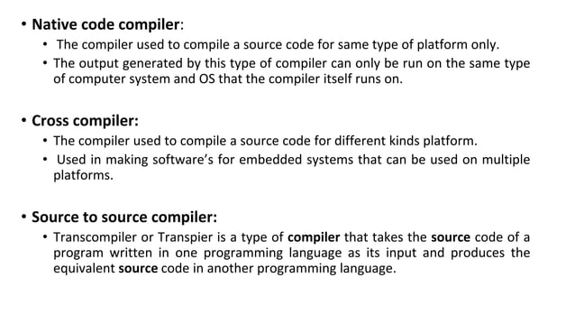Pros and cons of c as a compiler language | PPT