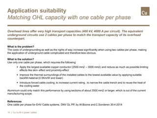 Pros and cons of copper conductors in power cables - March 2018 | PPT