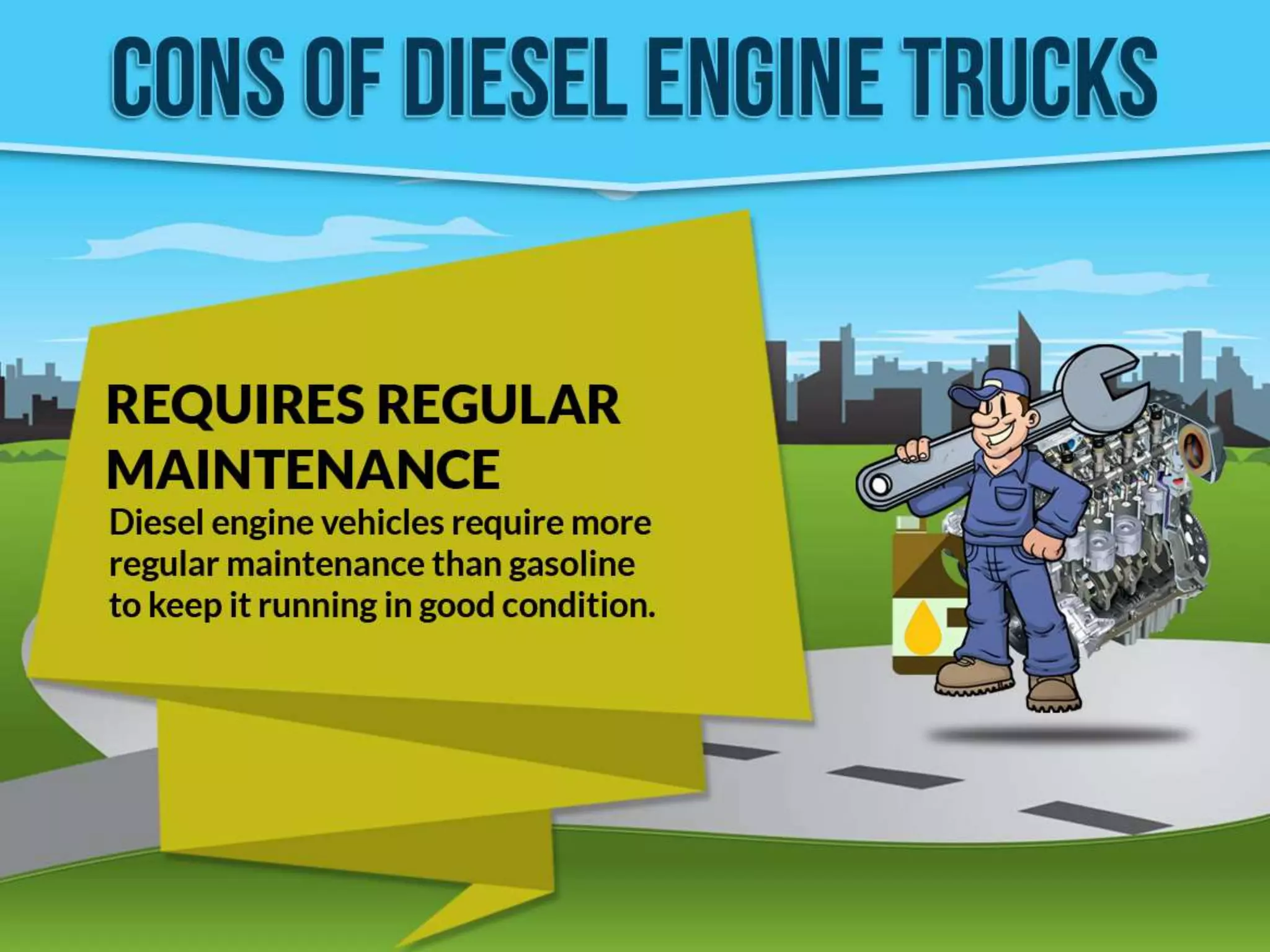Pros and cons of diesel engine trucks | PPTX