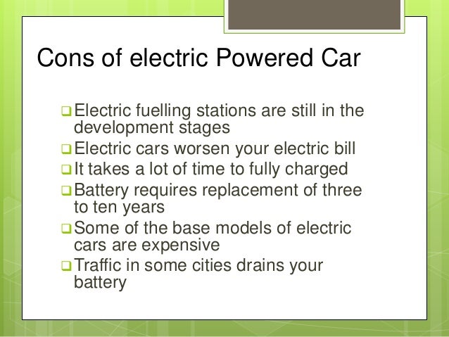How Electric Cars Work Pros And Cons Of Electric Cars