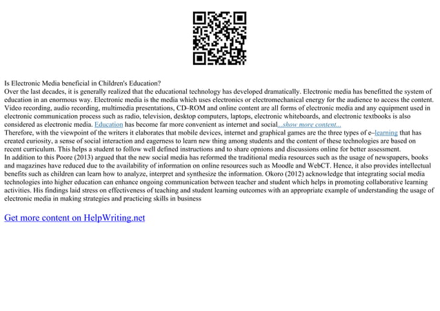 Pros And Cons Of Electronic Communication | PDF