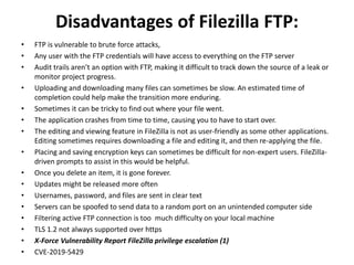 Pros and Cons of Filezilla FTP in case of Secured Enterprise file Transfer.pptx