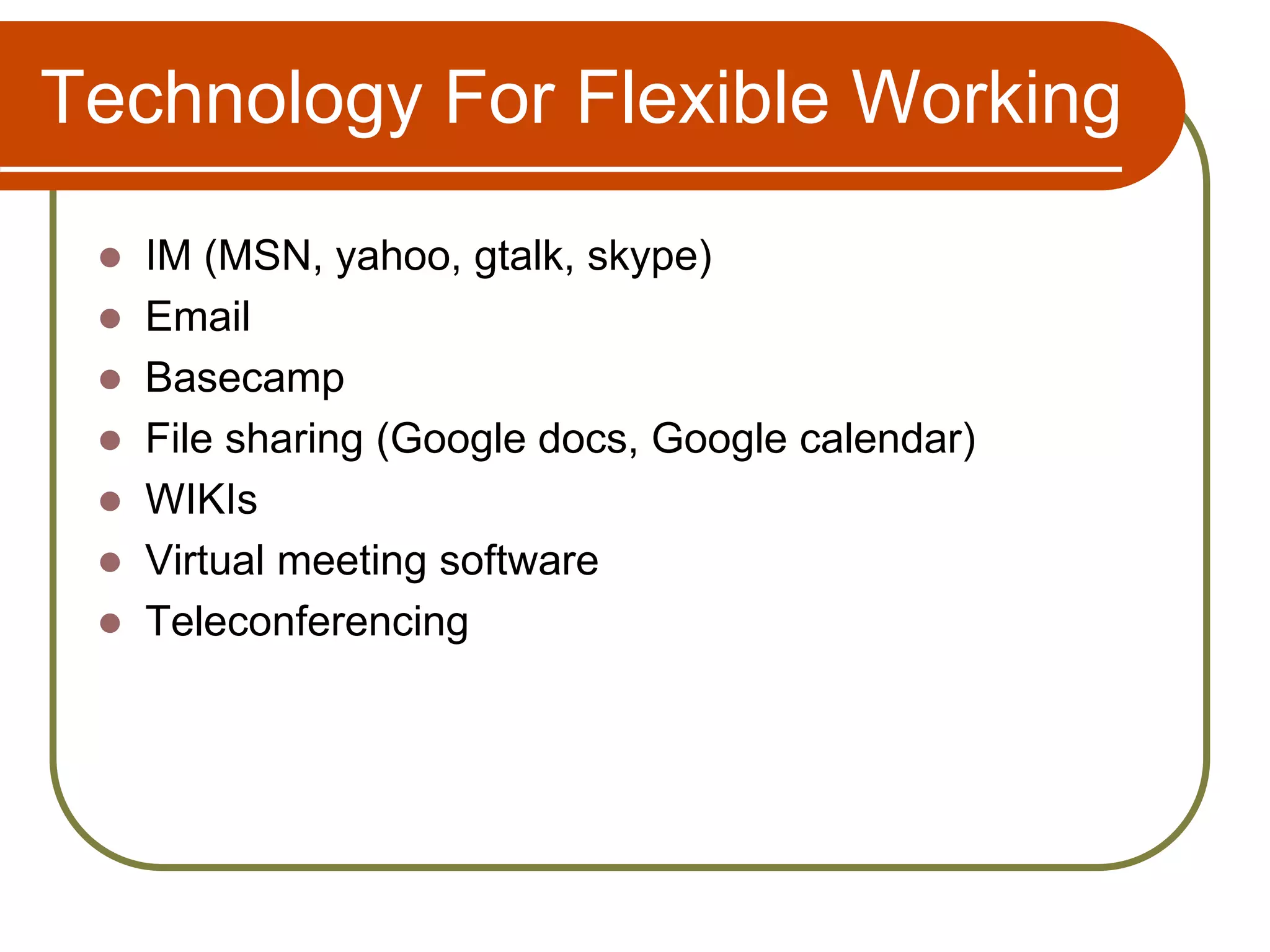 Pros and cons of flexible working | PPT