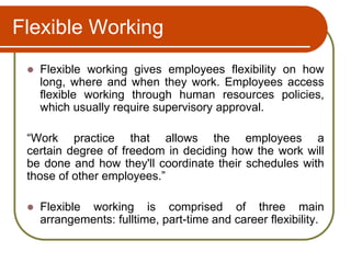 Pros and cons of flexible working | PPT