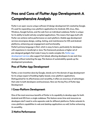 Pros and Cons of Flutter App Development_ A Comprehensive Analysis.pdf