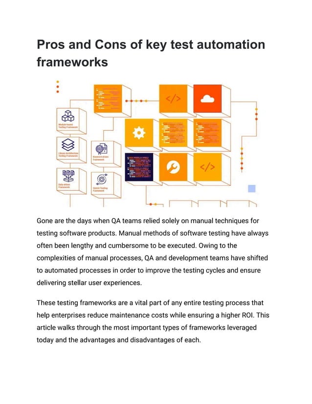 Pros and Cons of key test automation frameworks.pdf