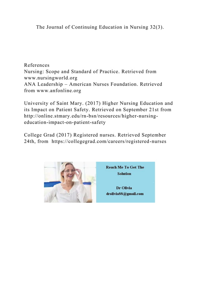 Pros and cons of mandatory continuing nursing educationKaren.docx