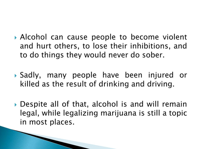 Pros and Cons of Marijuana | PPTX