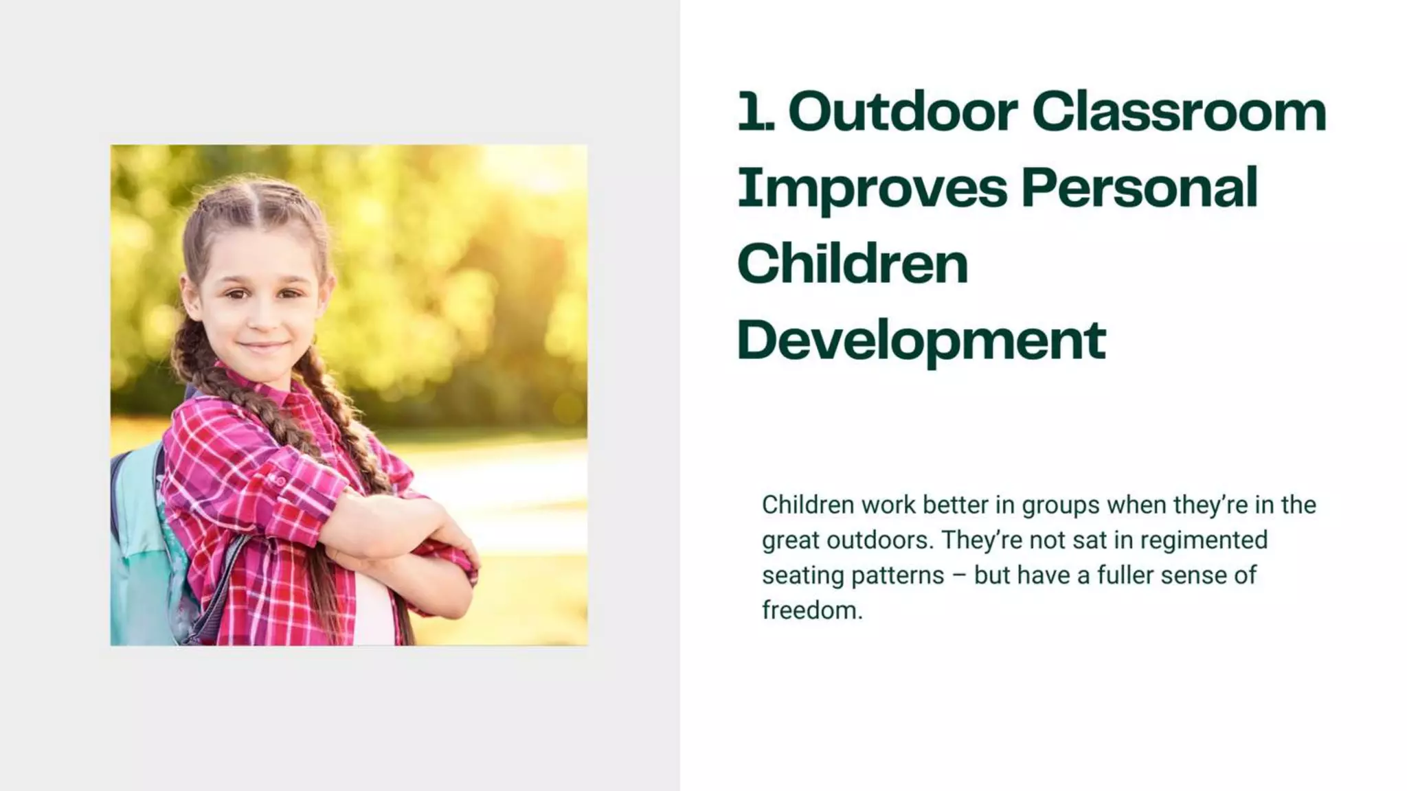 Pros and cons of outdoor classroom for kindergarten | PPTX