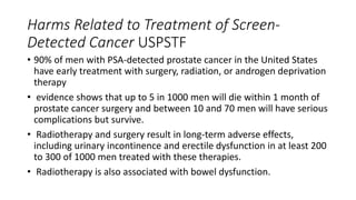 Pros and cons of prostate cancer screening by mungai ngugi | PPT