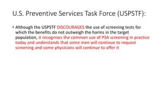 Pros and cons of prostate cancer screening by mungai ngugi | PPT