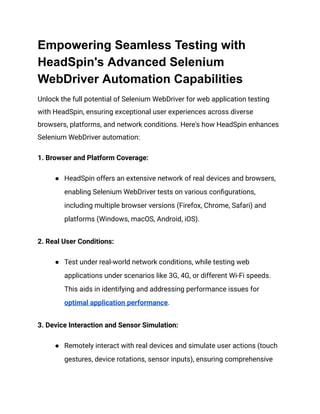 Pros and Cons of Selenium In Automation Testing_ A Comprehensive ...