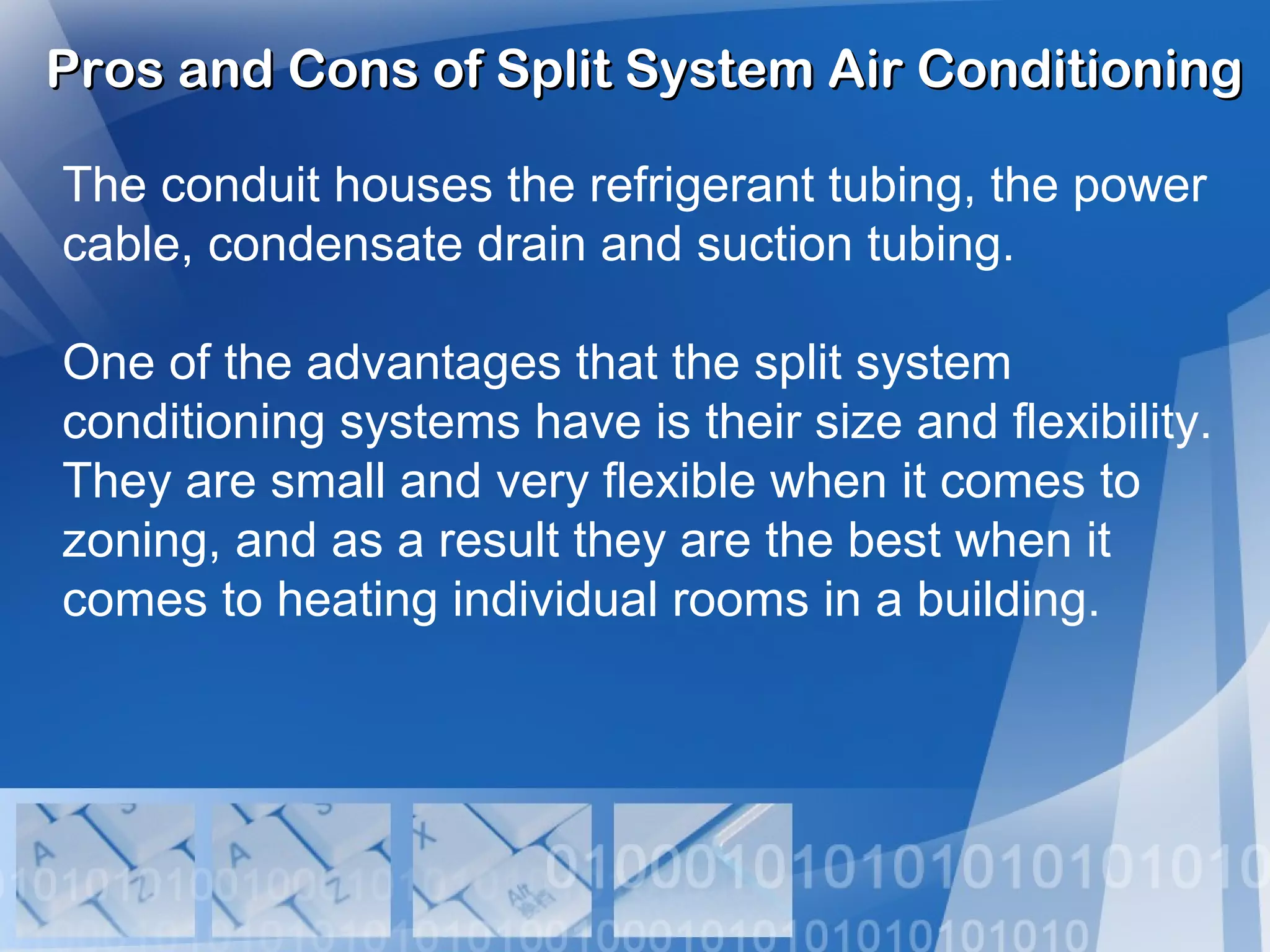 Pros and cons of split system air conditioning | PPT