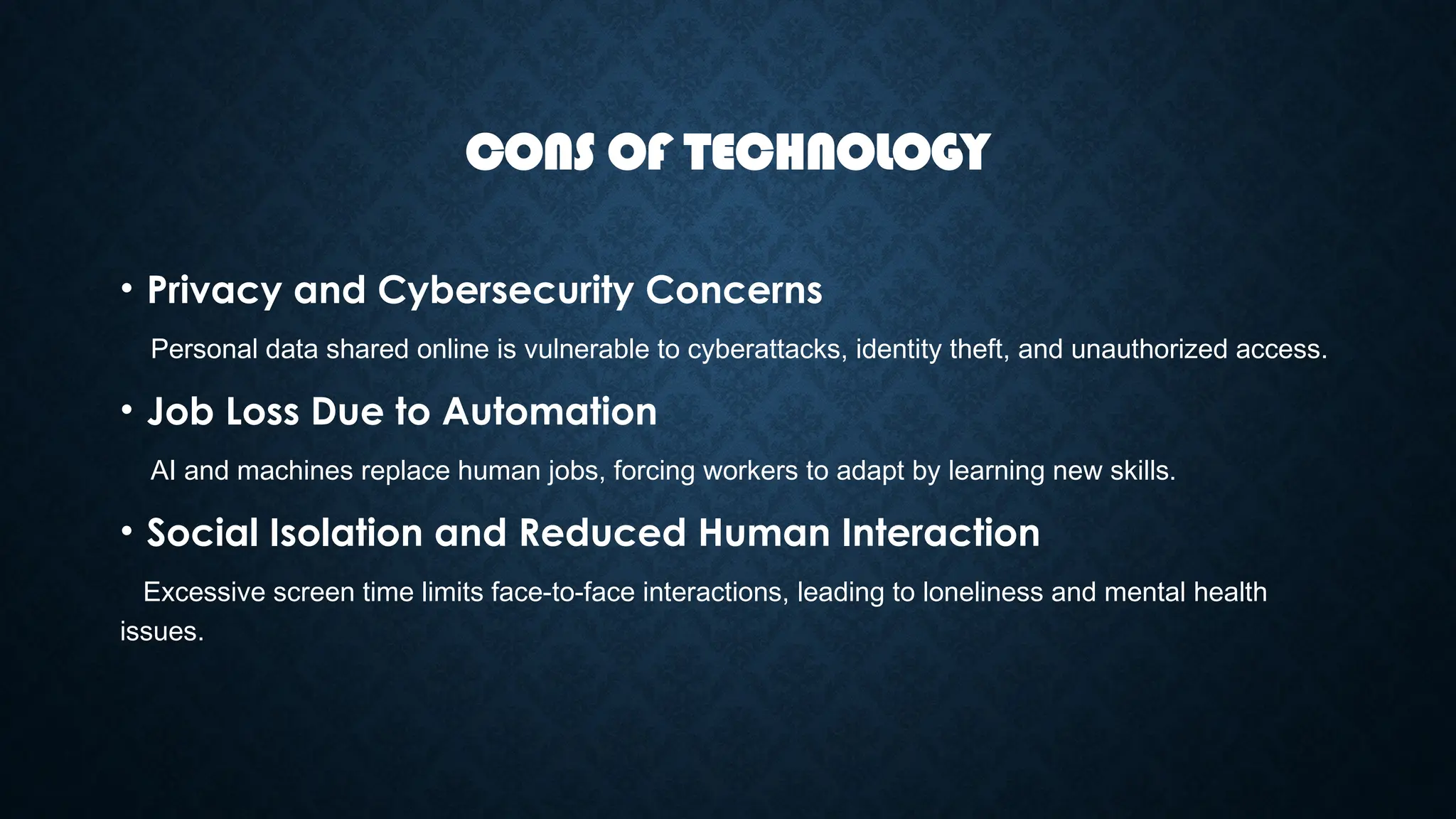 PROS AND CONS of Technology..........................pptx